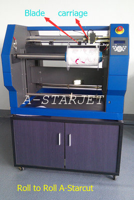 Roll to Roll Label Digital Cutter Using Blade to Cut Labels from Paper Sticker