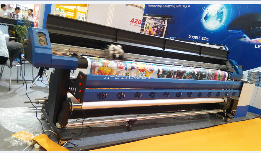 A-Starjet Eco Solvent Printer in 3 pcs DX7 head for Flex Banner in 1.8M