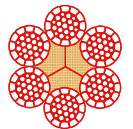 Non rotation crane wire rope