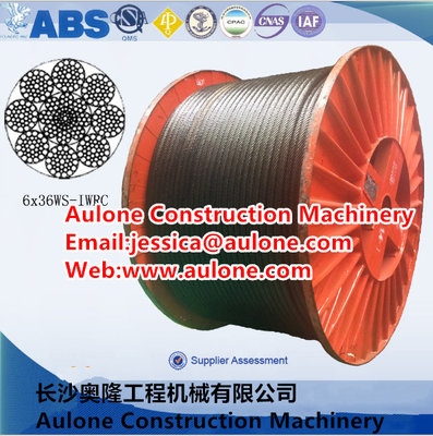 8XK26WS-IWRC galvanized crane wire rope