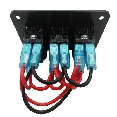 New Arrival Universal Dc 12-24v Whatproof 3 Gang No-Off Laser Rocker Switch Panel With Led Light For Car Boat Yacht