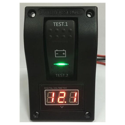 Factory Sale Custom DC12-24V 4Pin ON-OFF-ON 3 Gear With Digital Voltmeter Battery Rocker Switch For Car Boat Yacht