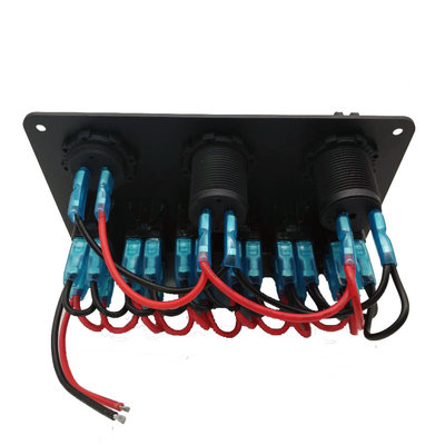 Hot sale 12V 24V Offroad switch panel with dual USB For Universal Car