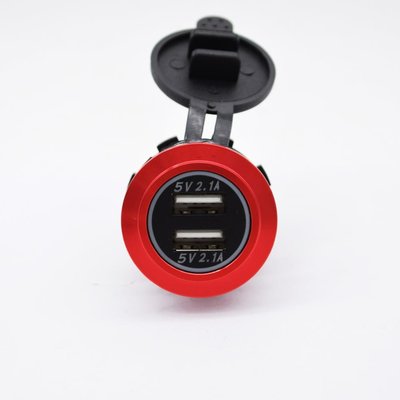 Dual USB Charger 4.2A with Blue Light Compatible for Cell Phone, GPS for Car Boat Motorcycle Marine usb socket