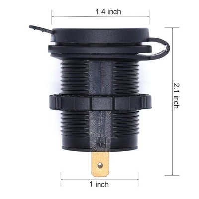 Universal Cigarette Lighter Car Charger USB Vehicle DC12V-24V Voltmeter 2 Port Power Socket Dual USB QC 3.0 Charger