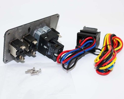 12V 30A Ignition Switch Engine Start Push Button 2 Toggle Panel with Indicator Light DIY Racing Car Modification Switch