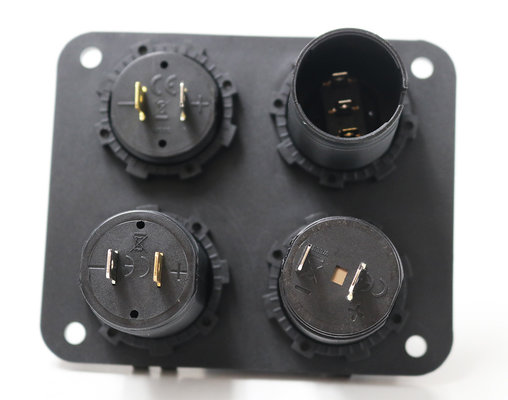 Dual USB Charger Power Socket Outlet Plug Charging Panel Mount Car Motorcycle