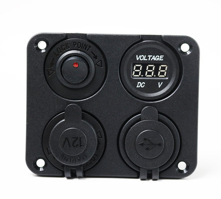 Dual USB Charger Power Socket Outlet Plug Charging Panel Mount Car Motorcycle