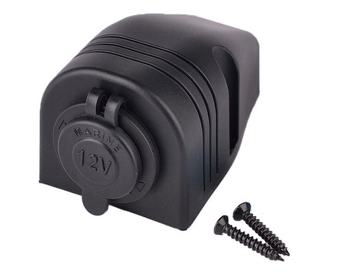 DC 12V 24V black USB socket charger with black tent housing