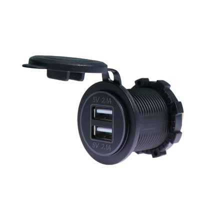 Waterproof DC 5V 4.2A Double USB Ports Marine Car Charger Socket With CE certificate