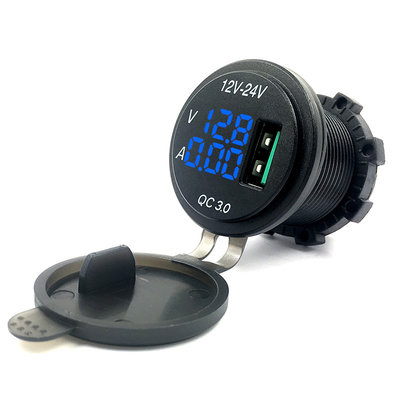 Voltage and Current Display Motorcycle boat Quick charger QC3.0 Charger Power Socket