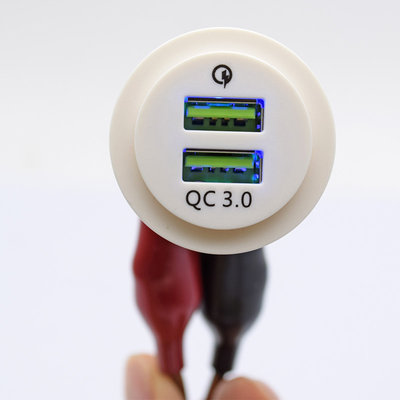 36W Quick Charge 3.0 Dual USB Car Charger Socket for Car modifications