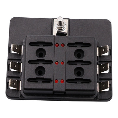 6 Way Blade Fuse Box LED Indicator Fuse Holder