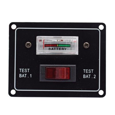 DC 12V 24V Auto Car Marine Boat Dual Battery Volt display Test Panel
