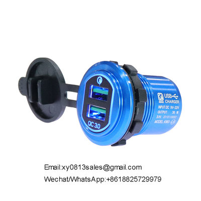 2020 New Trends portable mobile phone dual usb QC3.0 Car Charger Power Plug