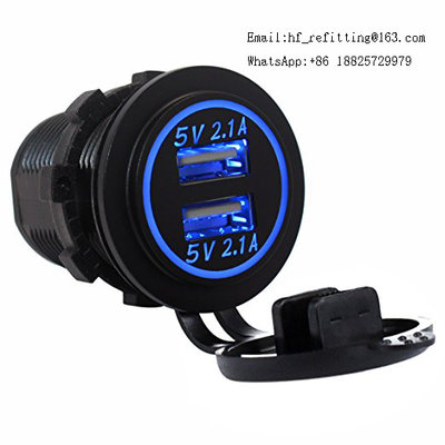 Fast rapid charger DC5V 4.2A dual usb socket car charger for universal travel vehicles
