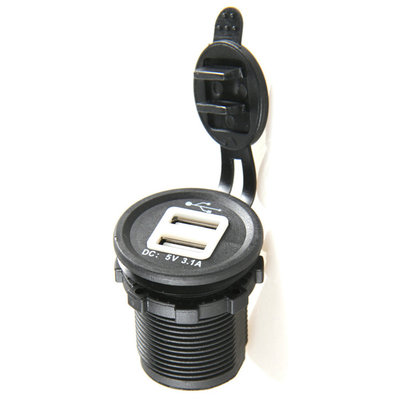 Waterproof DC 12 VOLT Universal adapter dual port usb car charger 3.1a