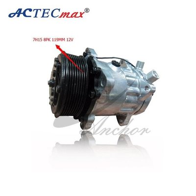Universal 7H15 12V Auto AC Compressor , Air Conditioner Compressor For Car