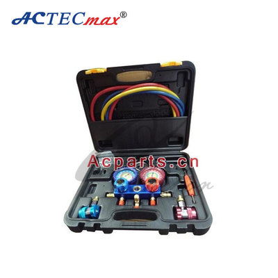 Auto Air Condition Tool manifold gauge set r134a , refrigeration pressure gauge