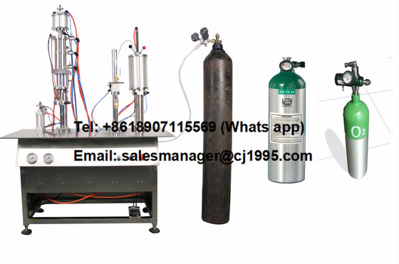 Semi Automatic Canned Fresh Air Spray Filling Machines