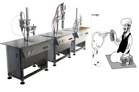 Small Dose Medicine Aerosol Spray Filling Machines