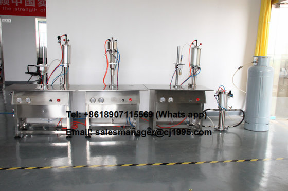 Asthma Spray Aerosol Filling Machine Semi Automatic 316 Stainless Steel