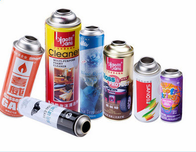 Tin Plate Empty Aerosol Can / Colour Spray Can For Tyre Repair Spray