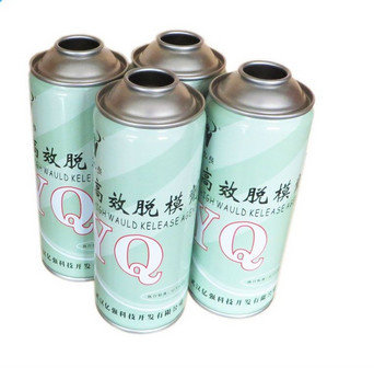 Mould Release Empty Aerosol Spray Can Tin Plate Material 100-240mm Height