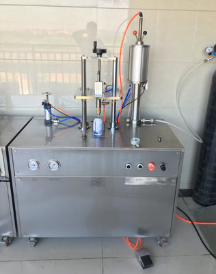 PLC System Automatic Filling Machine For Canned Fresh Air 600-800cans/Hr