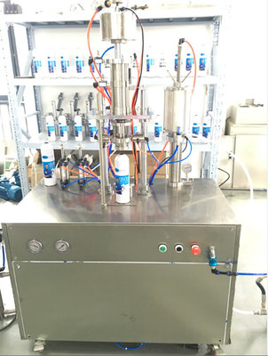 R410a Refrigerant Freon Spray Filling Machine , Under Cap Gas Filling Machine