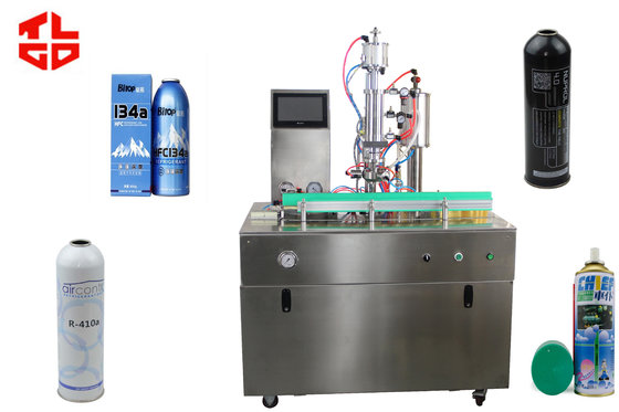 Automatic R22 Freon Refrigerant Filling Machine 600-1000cans /hr 100ml-1000ml