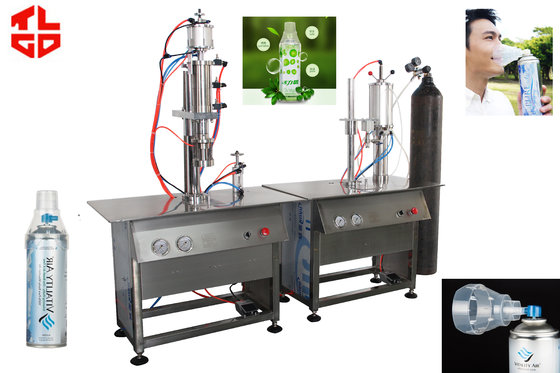 Semi Automatic Aerosol Filling Machine For Fresh Air / Canned Oxygen Spray