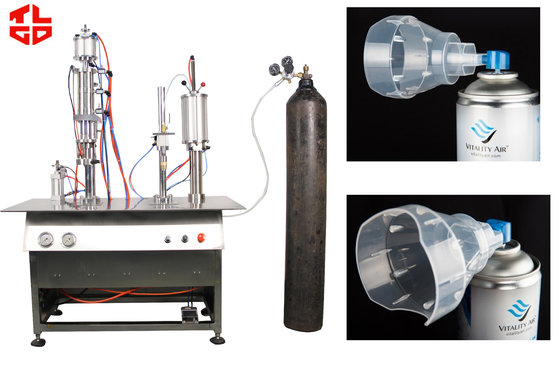 Aerosol Can Oxygen Filling Machine For Fresh Air Filling Canned Compressed Air Source
