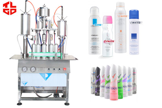 Semi Automatic Aerosol Filling Machine For Filling Aerosol Cans Deodorizer