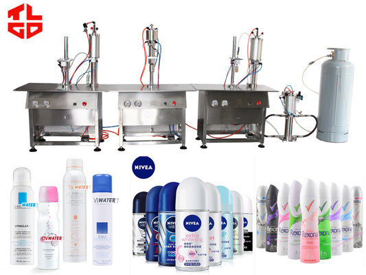 Semi Automatic Aerosol Filling Machine For Filling Aerosol Cans Deodorizer