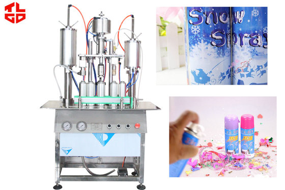 Aerosol Filling Machine For Party Snow Spray, Aerosol Filling Equipments