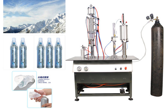 Spray Oxygen Cylinder Filling Machine , Fresh Air Aerosol Filling Machine