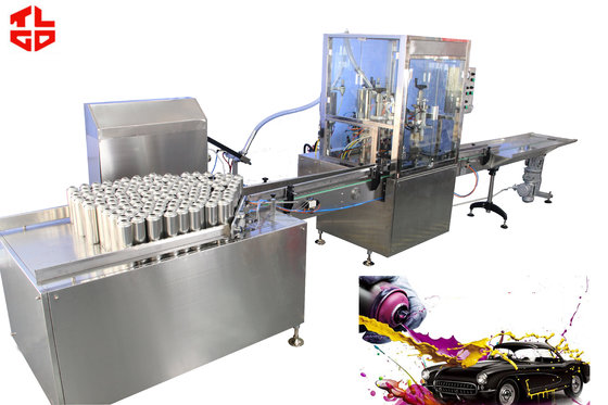 Automatic Aerosol Spray Paint Can Filling Machine For Oil Based Spray Paint