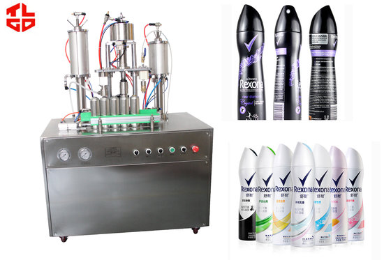 Home Deodorant Aerosol Spray Can Filling Machine, Spray Gas Filling Machines