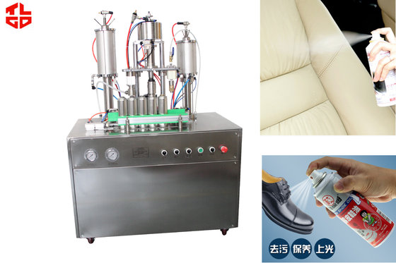 Semi Automatic Aerosol Spray Filling Machine For Refilling Upholstery Aerosols