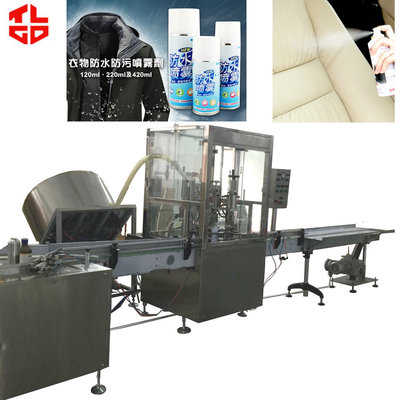 Custom 20CBM Automatic Aerosol Filling Machine / Aerosol Can Filling Machine