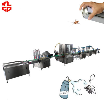 Pneumatic Automatic Aerosol Filling Machine for Pesticide Insecticide Insect Killer