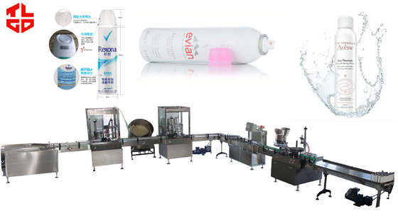 Cosmetic Spray Automatic Aerosol Filling Machine Spray Paint Can Filling Machine