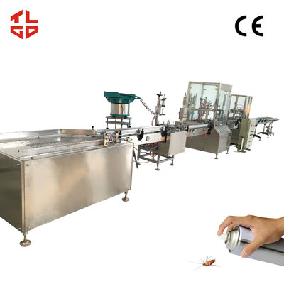 Automatic Aerosol Spray Filling Line, Automatic Insecticide / Pesticide Filling Machines