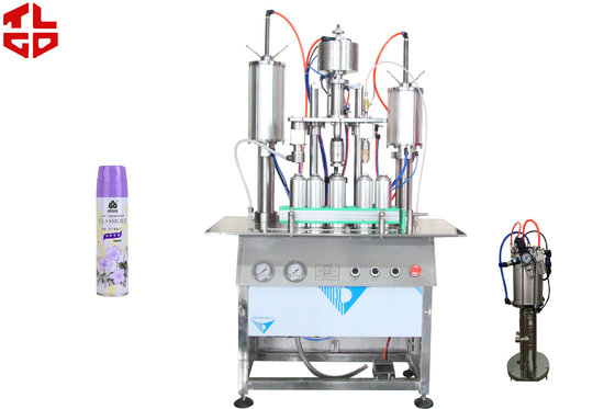 Semi Automatic Aerosol Filling Machine For Air Freshener / Home Deodorant