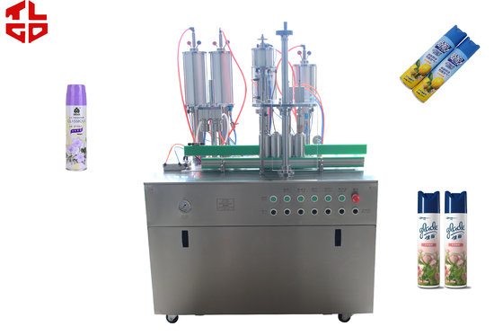 Air Freshener Spray Filling And Capping Machine 5000-8000cans/Shift Production Capacity