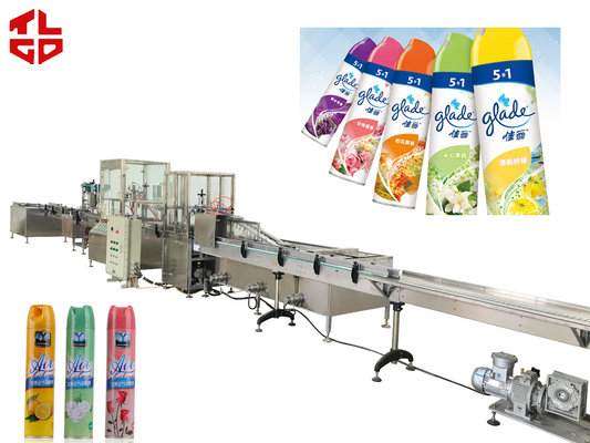 Fully Automatic Air Freshener Filling Machine , Deodorant Filling Machine Stainless Steel