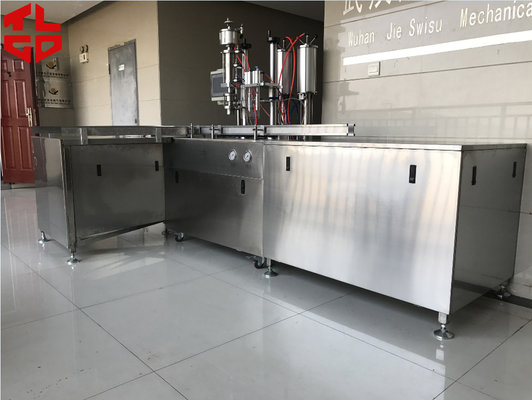 Automated Aerosol Can Filling Machine For Car Engine Cleaner Spray