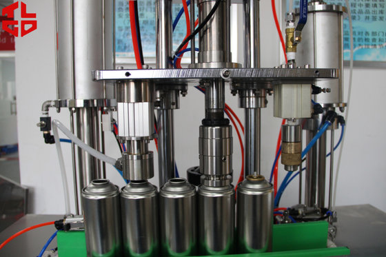 Styling Gel / Hair Spray Aerosol Filling Machine, Aerosol Spray Can Filling Machine