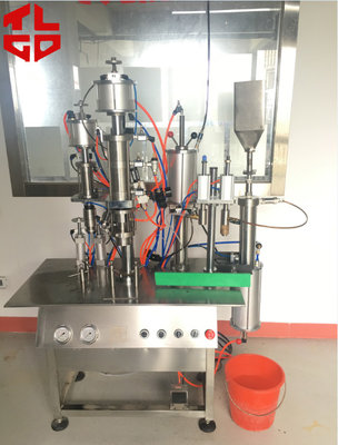 Semi Automatic Aerosol Can Filling Machine For Anti Rust Spray / Mould Release Spray